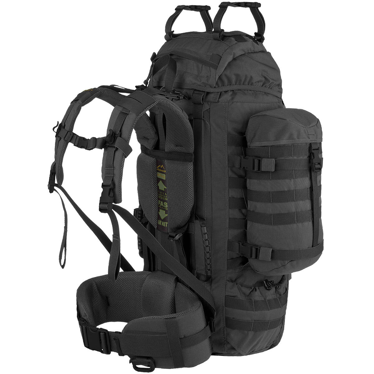 Wisport Raccoon 65L Rucksack Black WISPORT | Decathlon