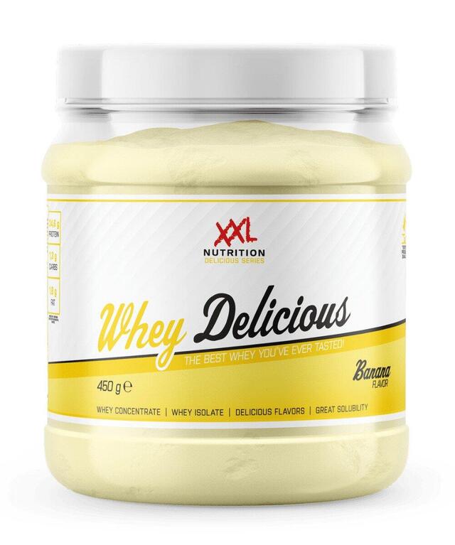 Whey Delicious - 80% Eiwit, Proteïne Poeder - Banaan - 450 gram (15 ...