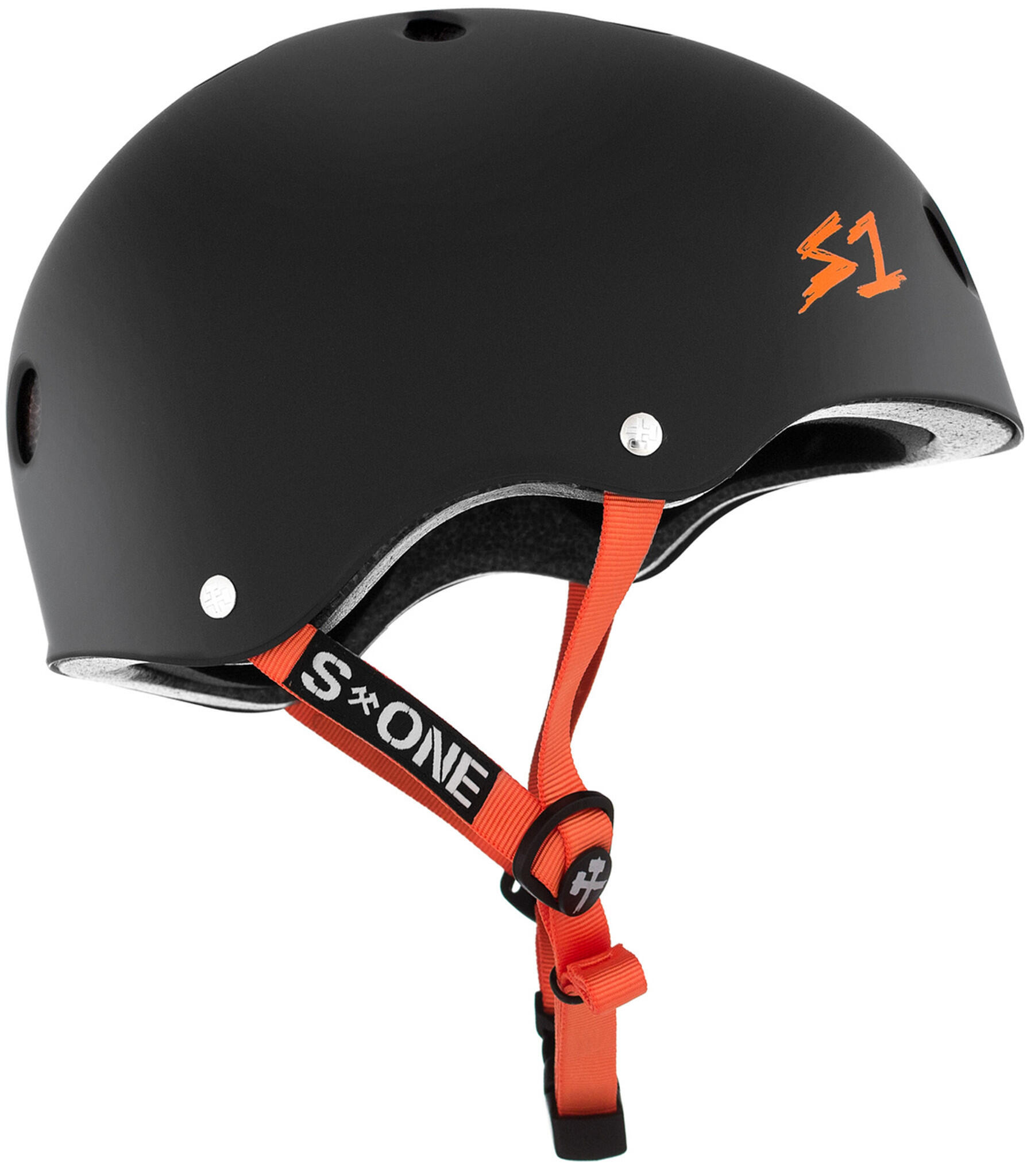 S-ONE Lifer Helm Schwarz Matt Orange Träger L | Decathlon