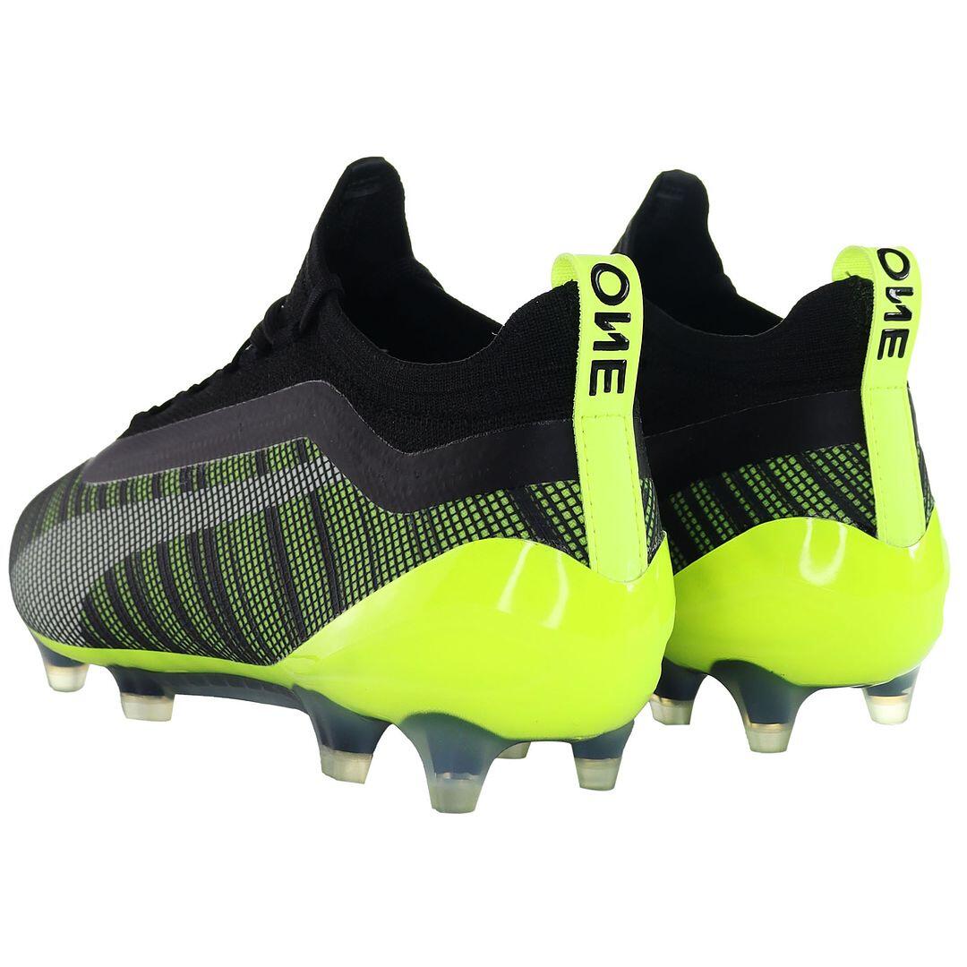 Puma One 5.1 FG/AG Mens Black/Green Football Boots PUMA | Decathlon