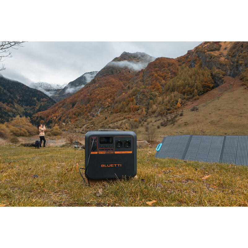 BLUETTI - KIT BLUETTI AC180P Statie alimentare portabila cu panou solar ...