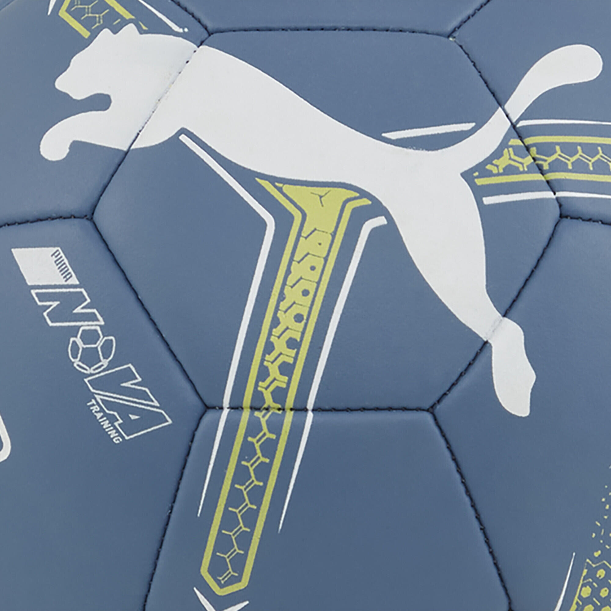 PUMA NOVA Training Ball Erwachsene PUMA Blue Horizon White Fizzy Apple ...