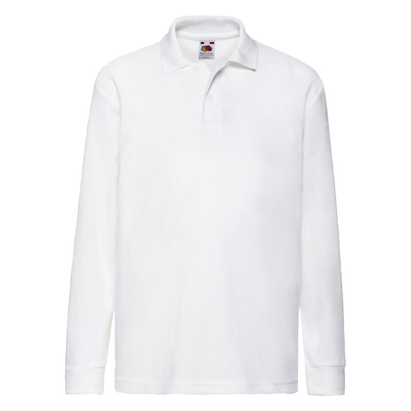 Polo Enfant (Blanc) FRUIT OF THE LOOM - Decathlon