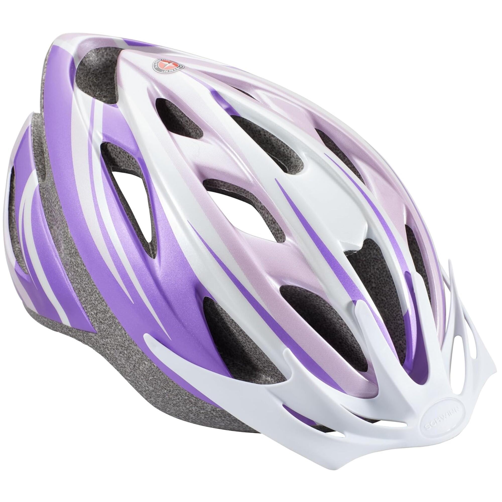 Schwinn Thrasher Purple White Youth Kids Bike Helmet Age 8 14 54 58cm