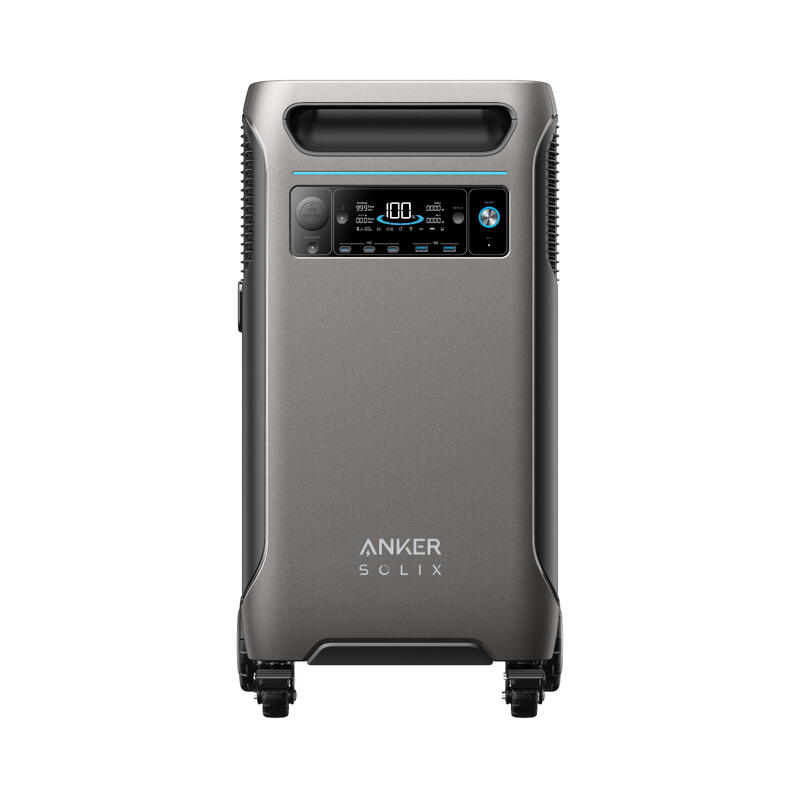 Kit station électrique Anker SOLIX F3800 avec BP3600, 7680 Wh ANKER ...