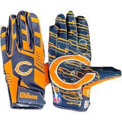 Gants de Football Américain Wilson NFL Chicago Bears Stretch Fit ...