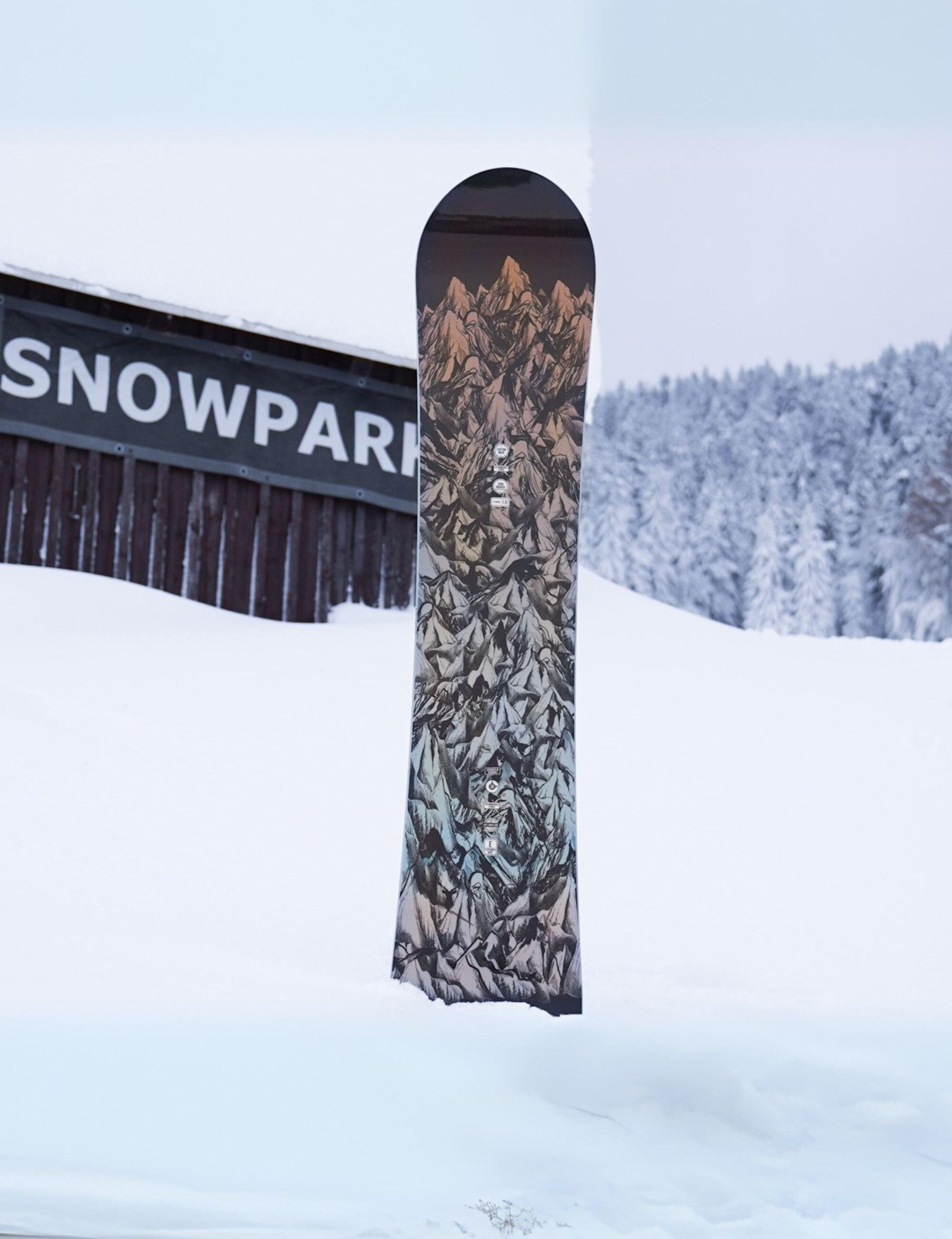 Heren snowboard MOUNTAIN LINES Zero Rocker Wide AIRTRACKS | Decathlon