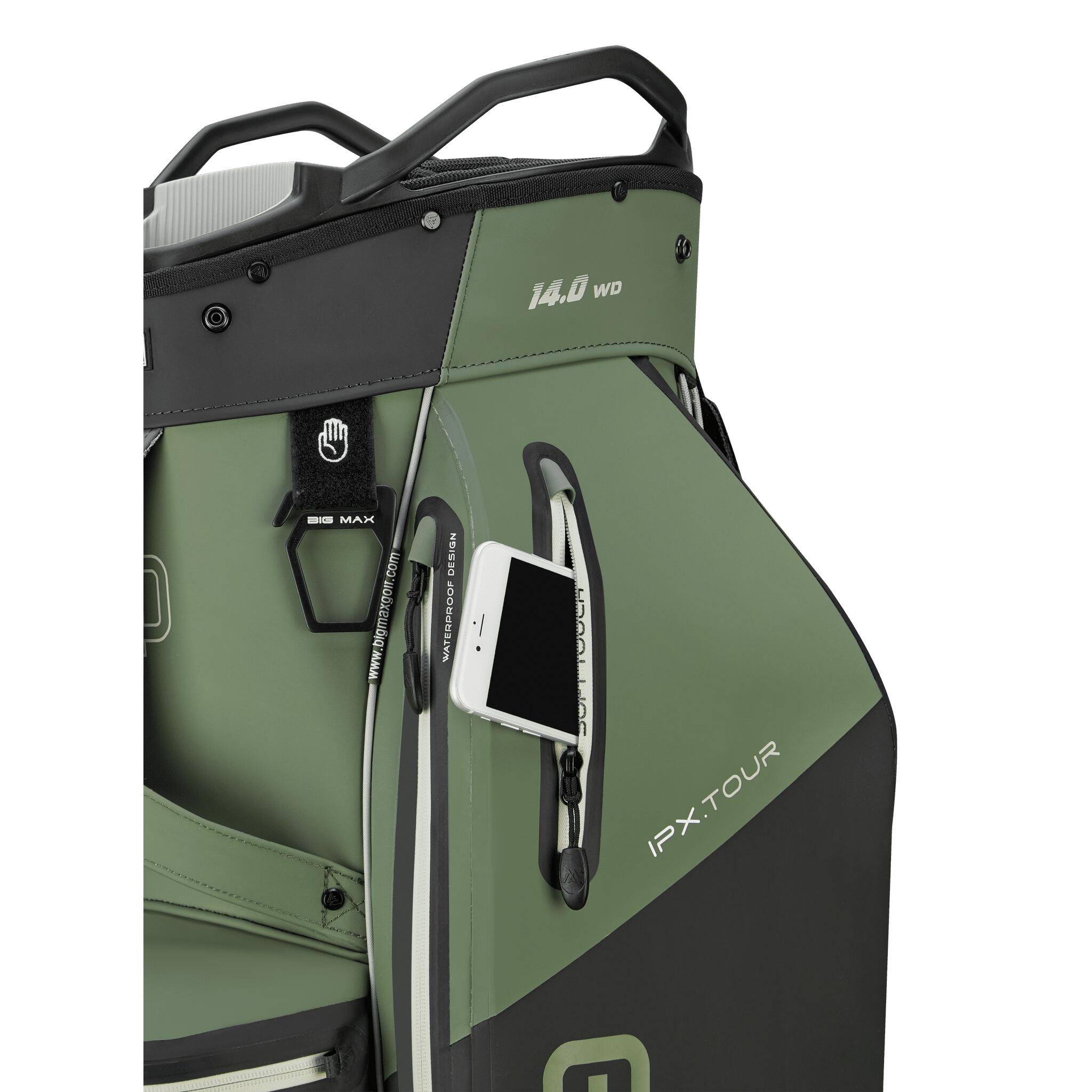 AQUA IPX Tour - Sacca da golf impermeabile - Cartbag - Verde Nero BIG MAX | Decathlon