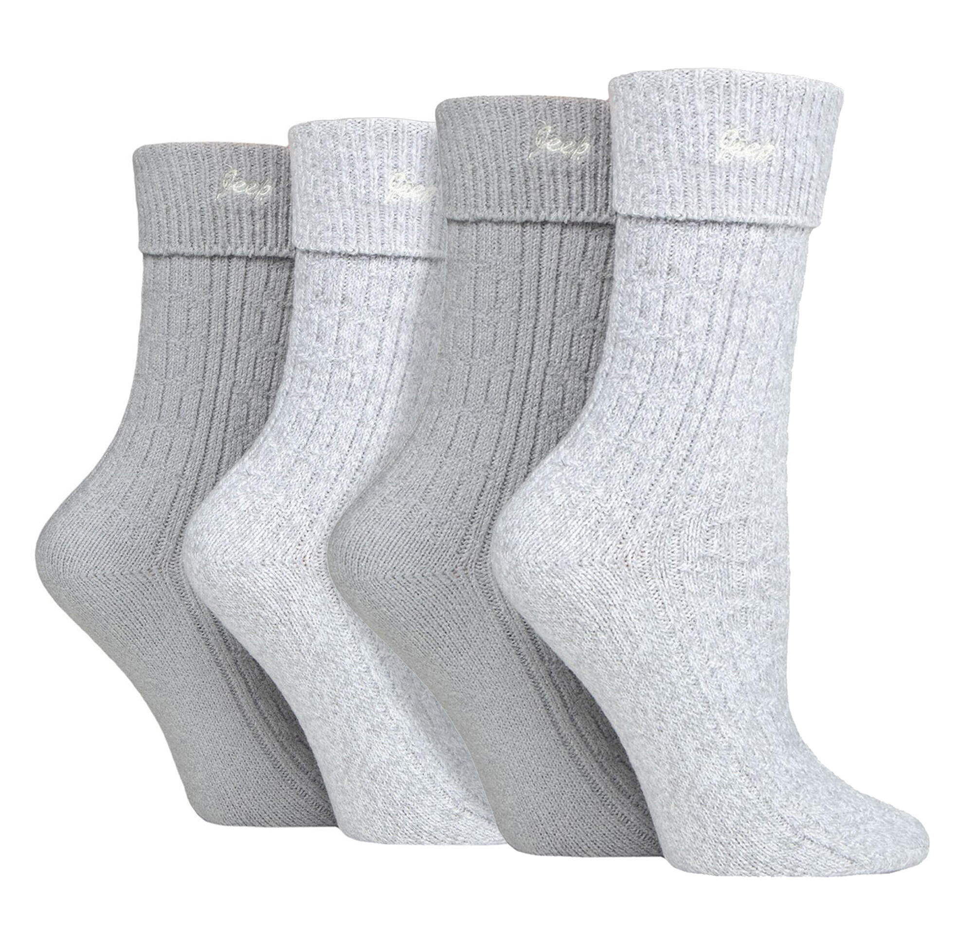 Ladies 4 Pack Super Soft Walking Boot Socks | Outdoor Socks for Hiking ...