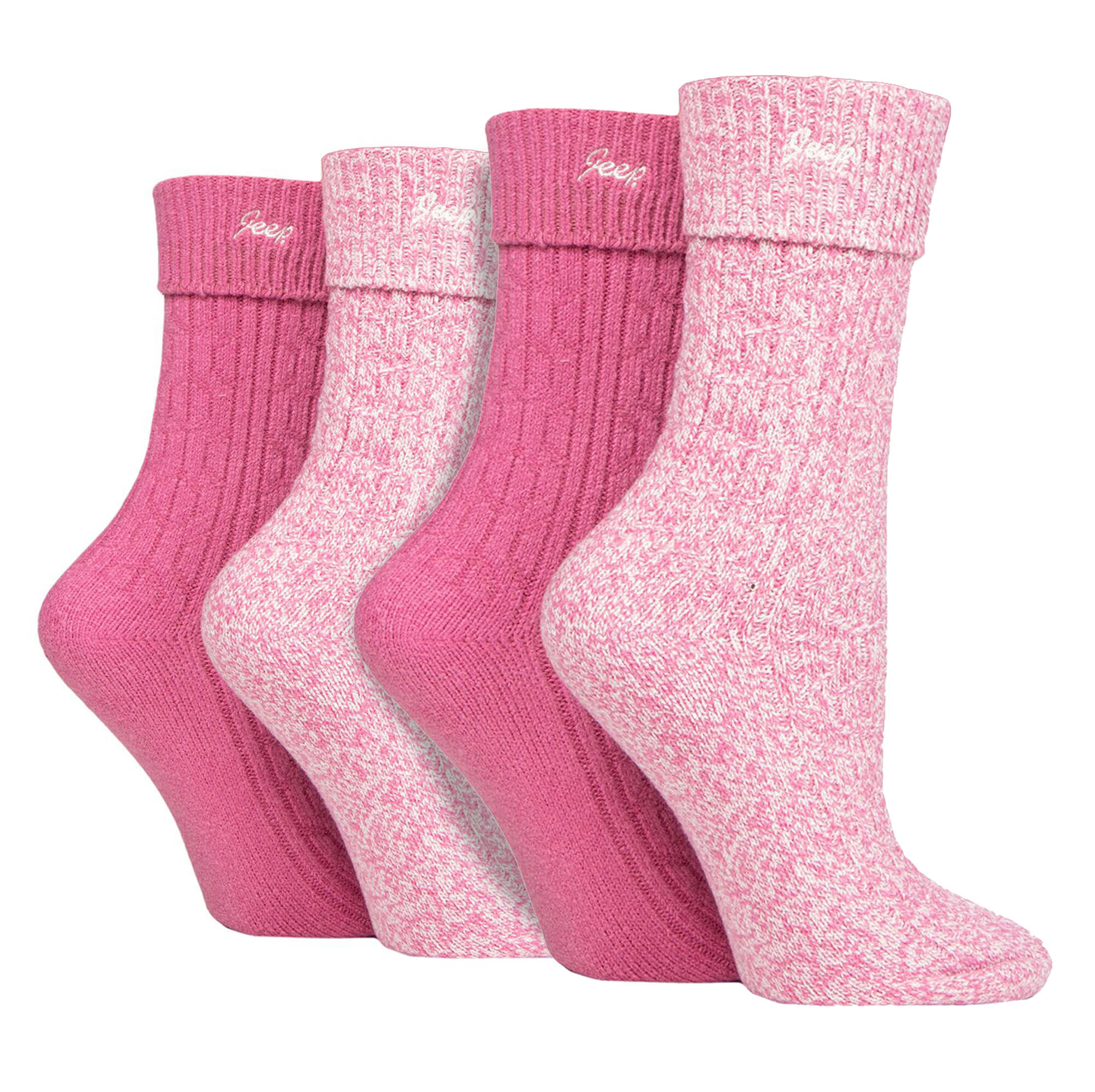 Ladies 4 Pack Super Soft Walking Boot Socks | Outdoor Socks for Hiking ...