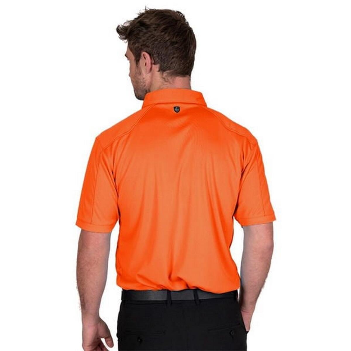 Mens Topstitched Golf Polo Shirt (Burnt Orange) ISLAND GREEN | Decathlon