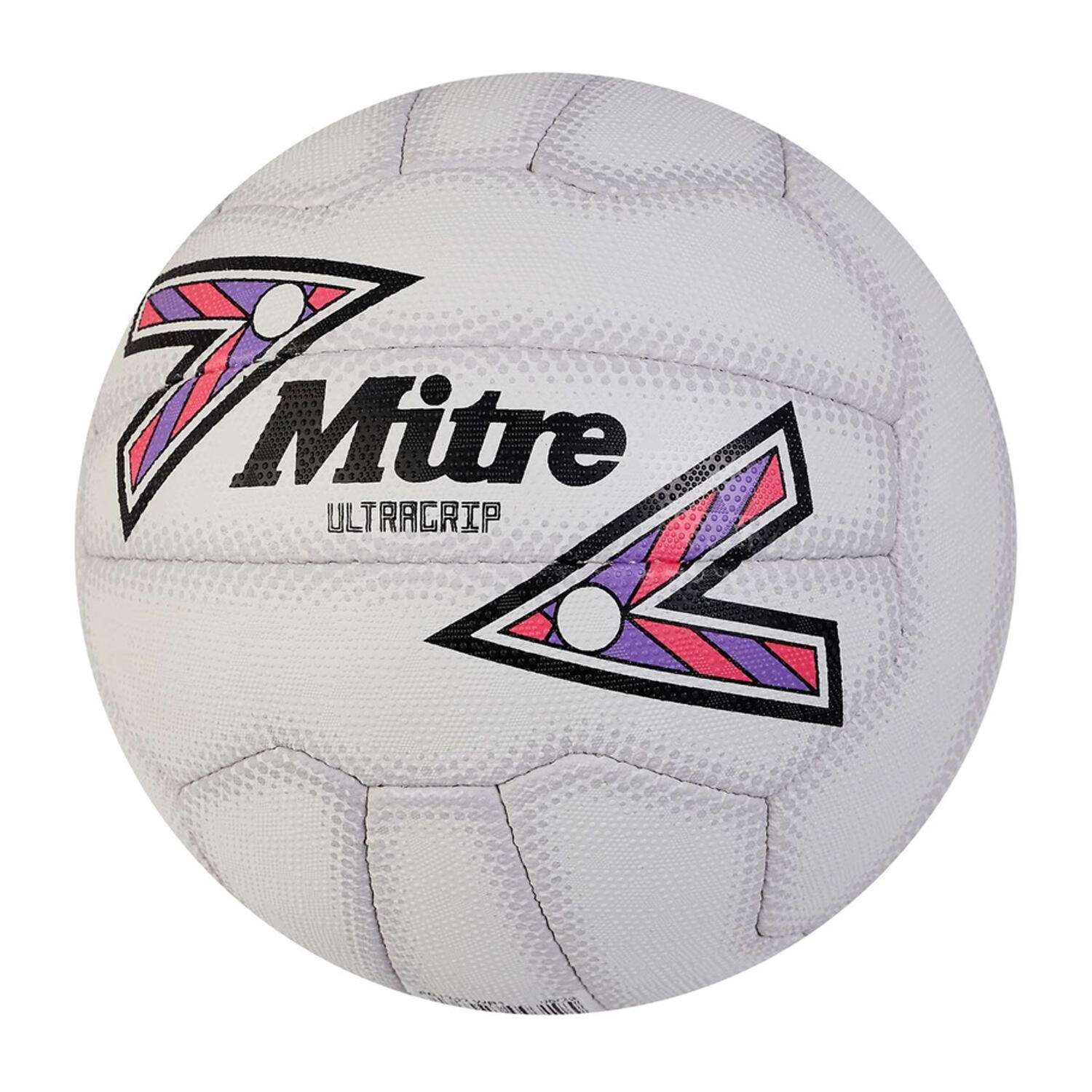 Ultragrip Netball (White/Black/Purple) | Decathlon