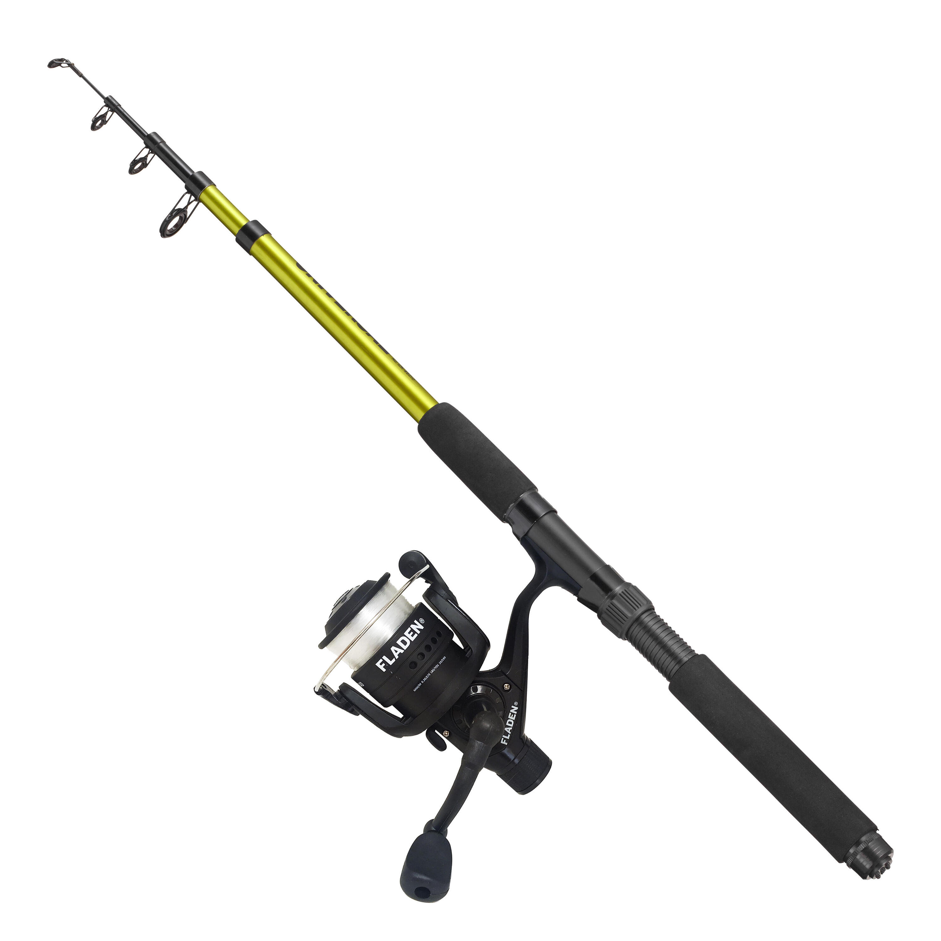2.1m Charter II 30/Universal Tele Rod and Reel Combo Metallic Green 25 ...