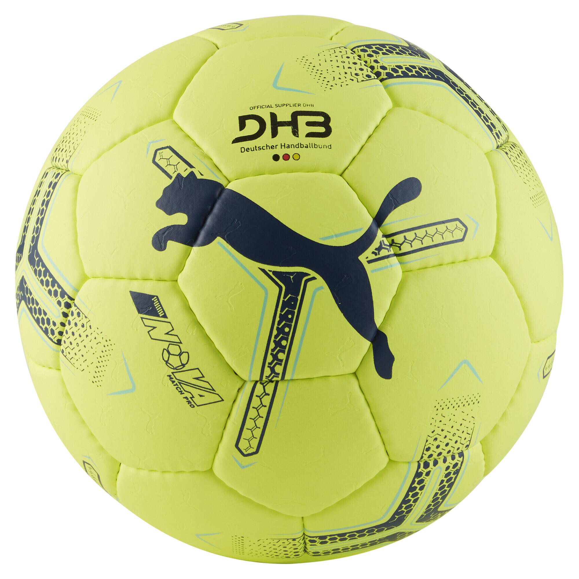 PUMA NOVA Match Pro Ball Erwachsene PUMA Fizzy Apple Gray Skies Yellow ...
