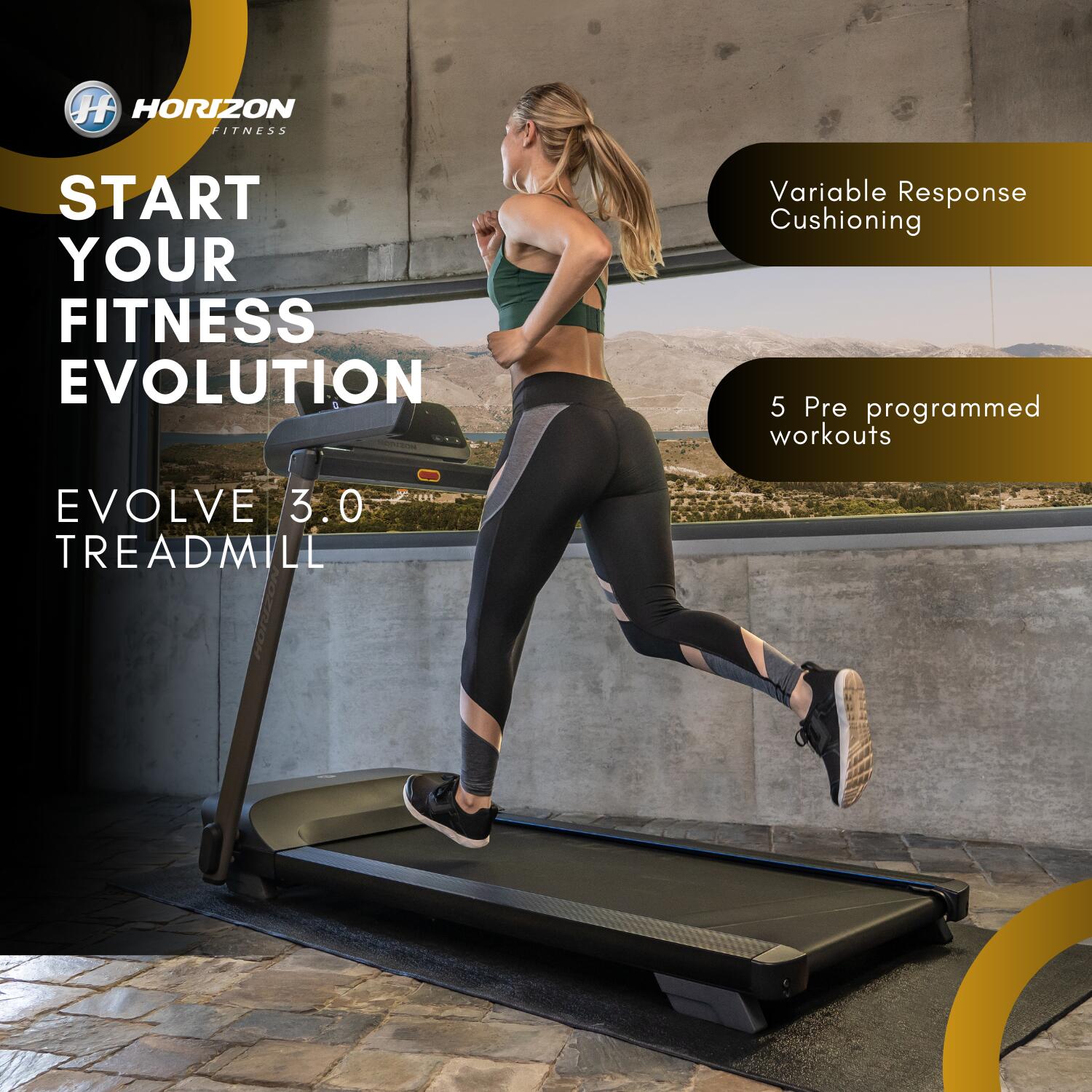 Grade A - Horizon Evolve 3.0 @Zone Treadmill HORIZON FITNESS | Decathlon