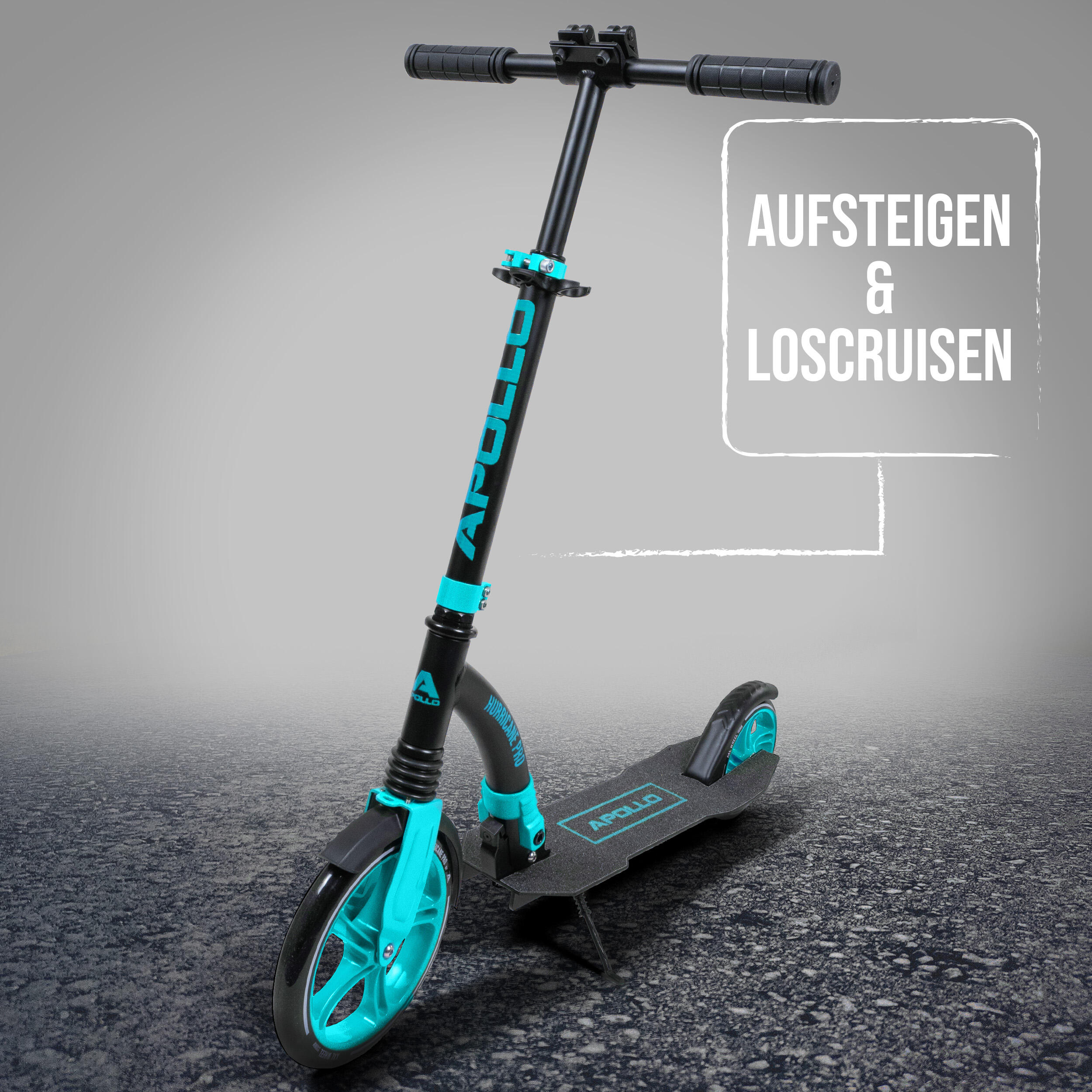 City-Scooter 'Hurricane' City-Roller mit Federung - Mint APOLLO | Decathlon
