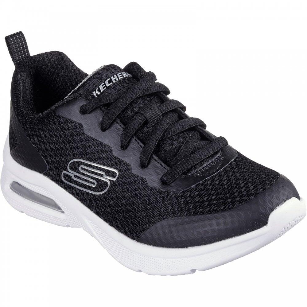 Skechers Microspec Max- Kaptix Trainer COL: Black, SIZE: UK 12.5 Kids ...
