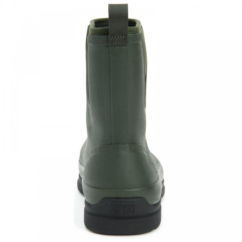 Muck Boots Originals Pull On Mid | Moss | Unisex Pull-on Short Welling ...