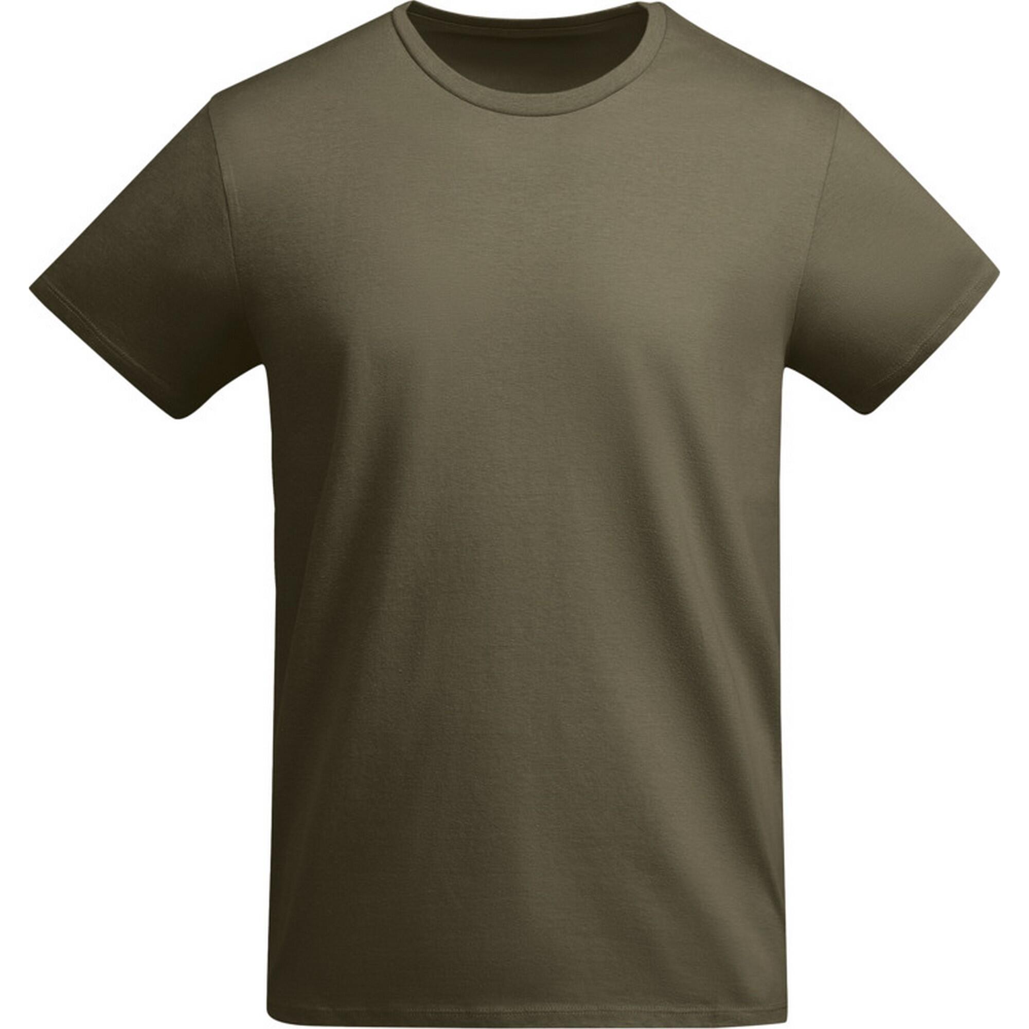 Mens Breda Plain TShirt (Military Green) ROLY | Decathlon