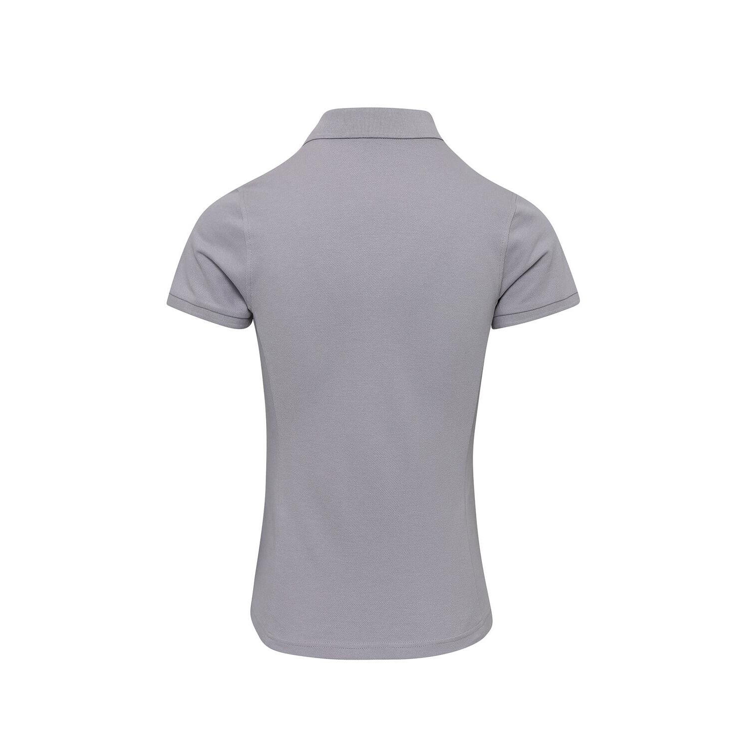 Womens/Ladies Coolchecker Plus Piqu Polo With CoolPlus (Silver) PREMIER | Decathlon