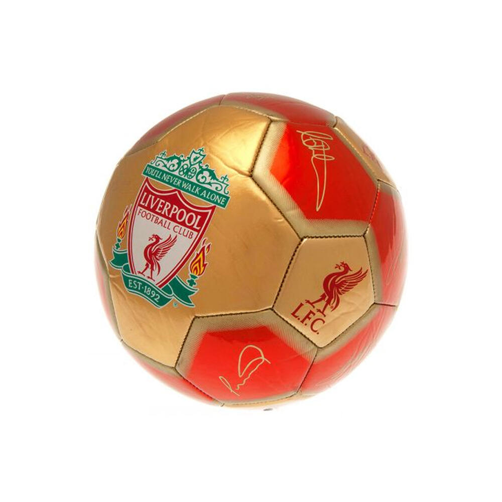 Signature Football (Red/Gold) LIVERPOOL FC | Decathlon