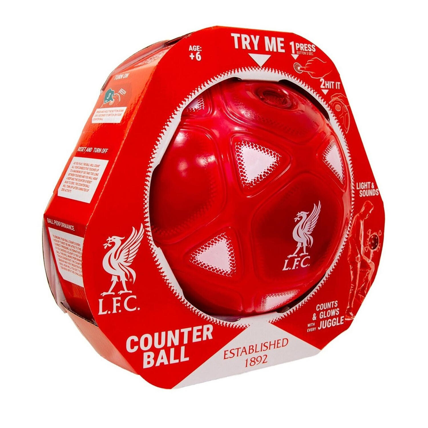 Smart Ball Counter Football (Batteries Included) (Red/White) | Decathlon