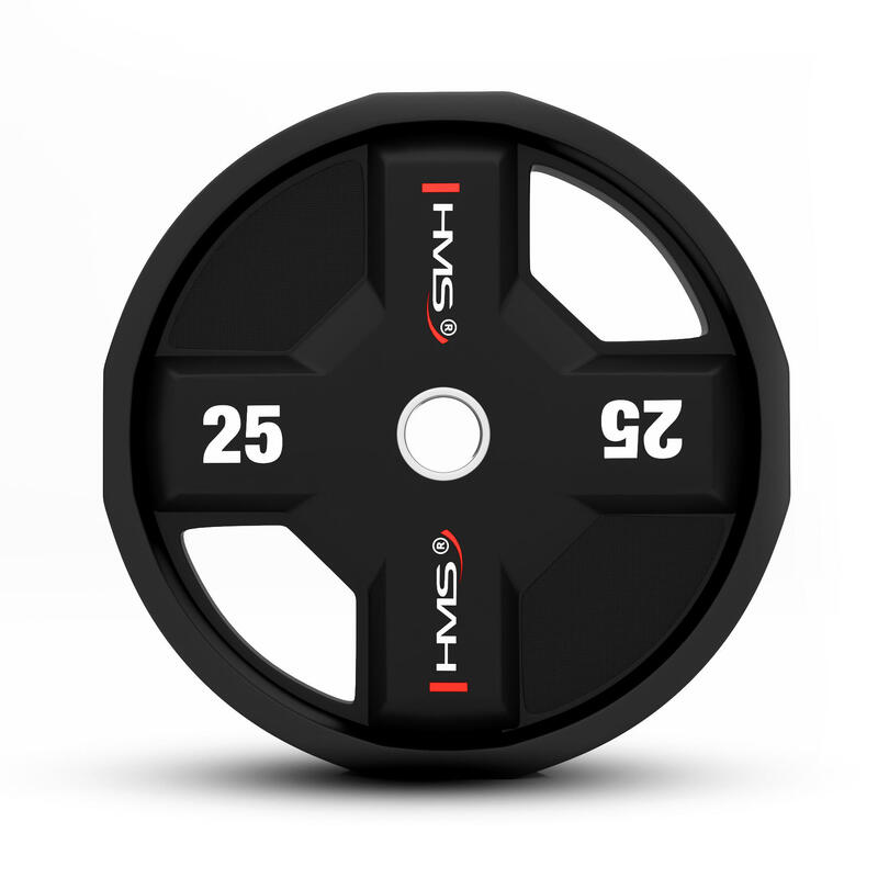 Disque de musculation polyuréthane olympique HMS TPC25 HMS | Decathlon