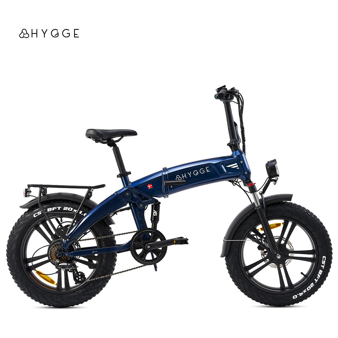 Hygge Soro 2025 Electric Folding E-Bike High Power Bike | Royal Blue HYGGE BIKES | Decathlon