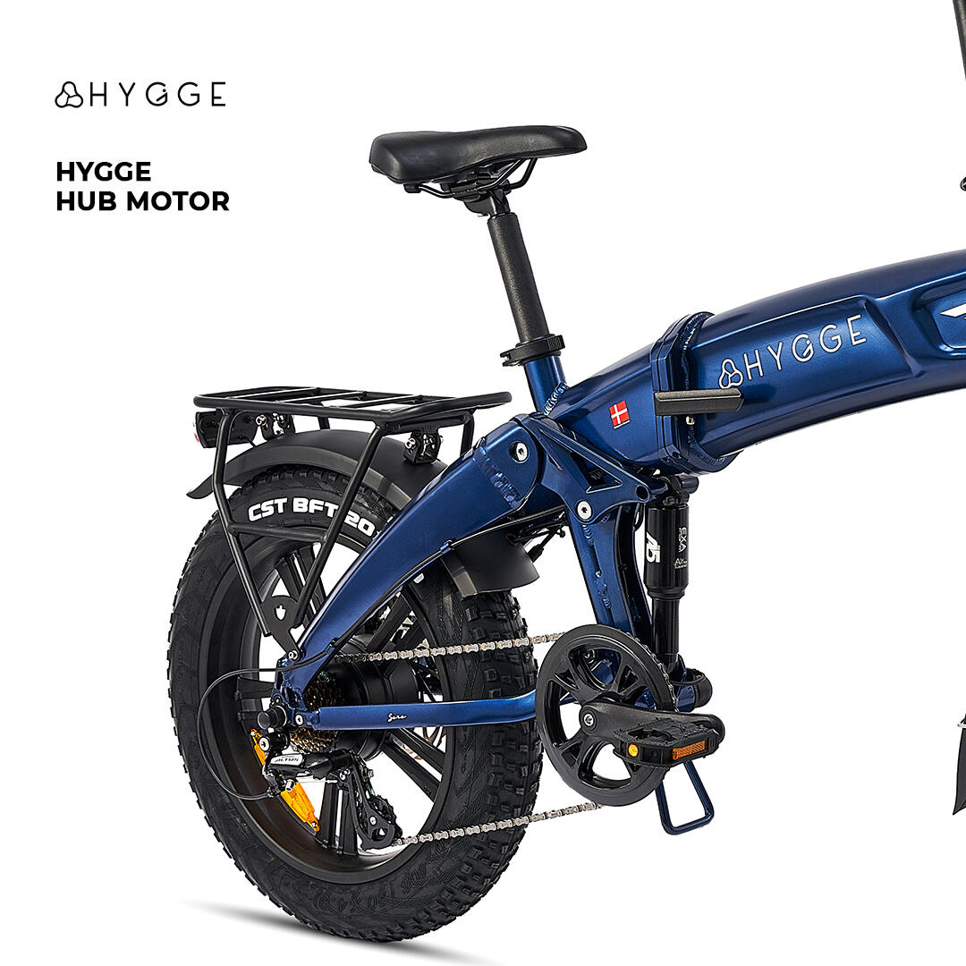 Hygge Soro 2025 Electric Folding E-Bike High Power Bike | Royal Blue HYGGE BIKES | Decathlon