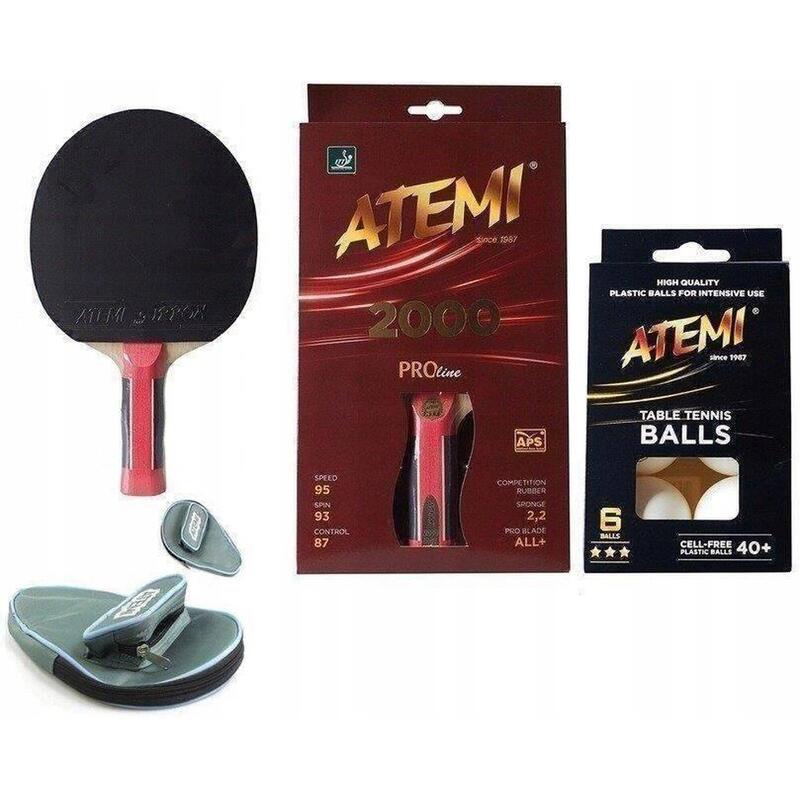 Rakietka tenisowa Atemi 2000 CV+pokrowiec+piłeczki*** zestaw ATEMI ...
