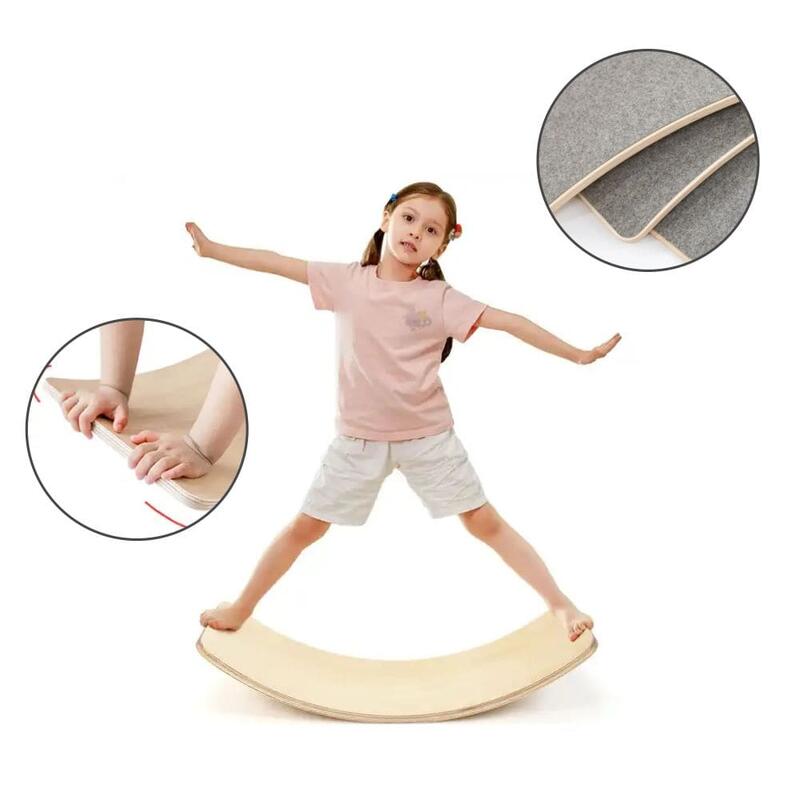 MAŁPISZON - Placă de echilibru Lama XL – Placă din lemn pentru copii ...