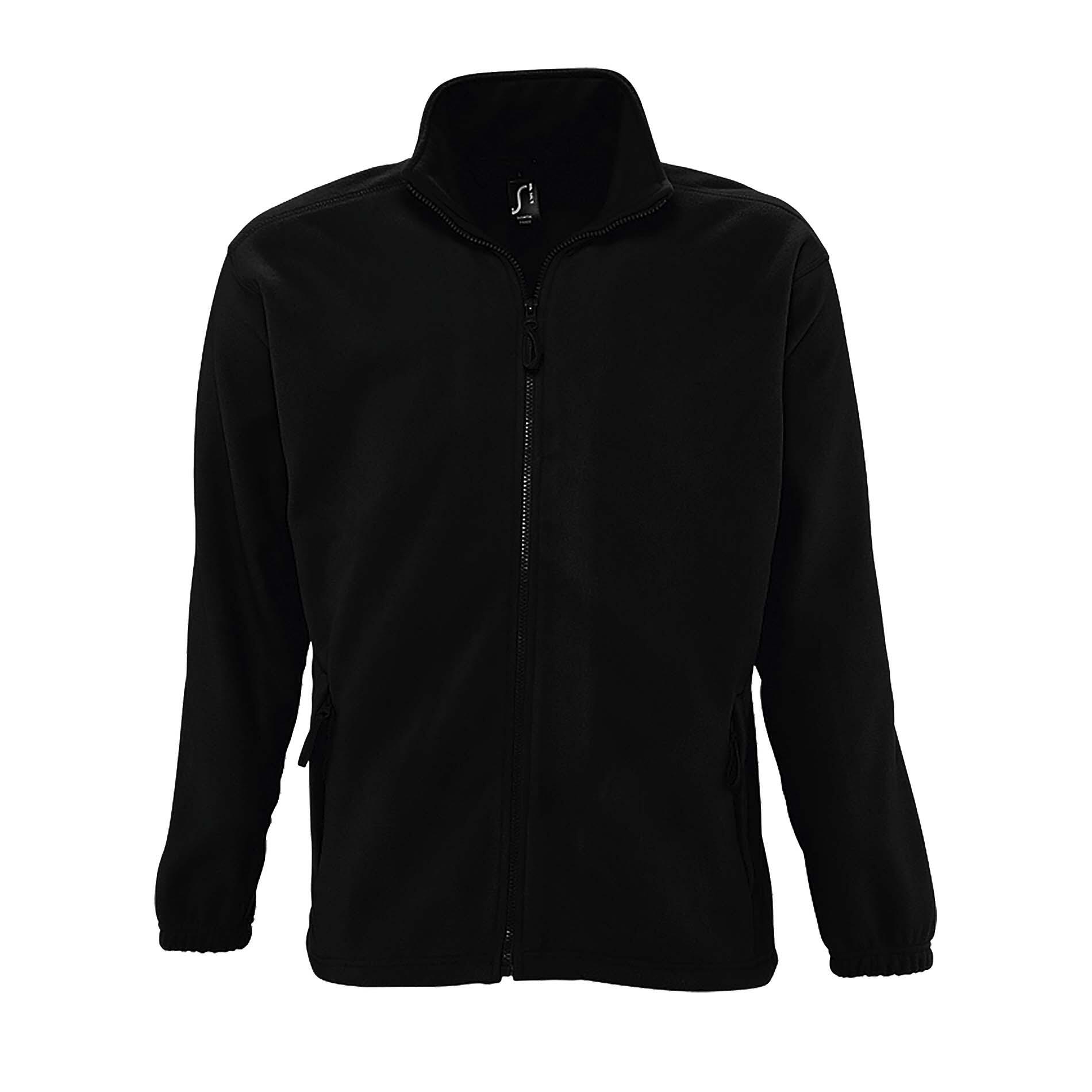 Mens North Full Zip Outdoor Fleece Jacket (Black) SOL'S | Decathlon