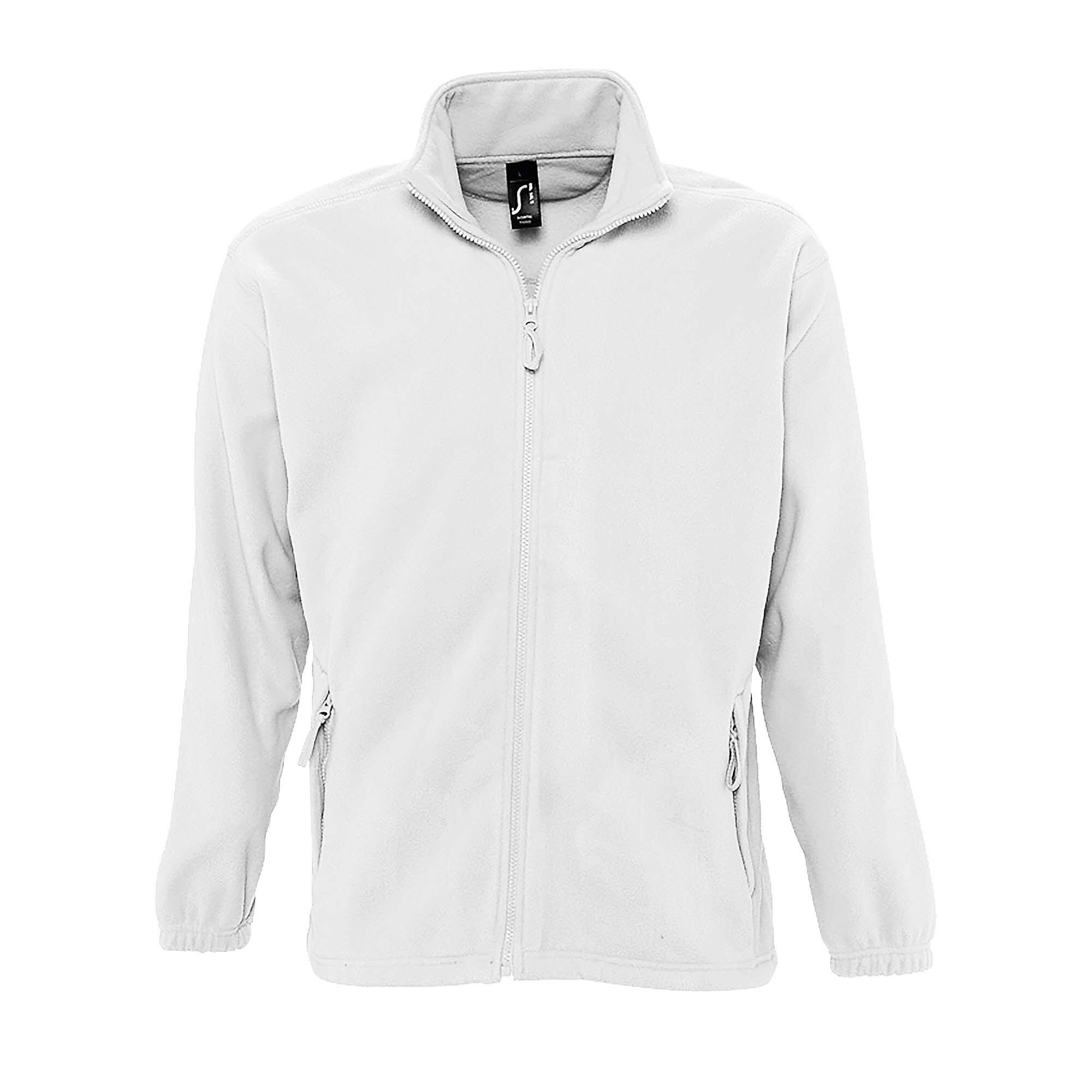 Mens North Full Zip Outdoor Fleece Jacket (White) SOL'S | Decathlon