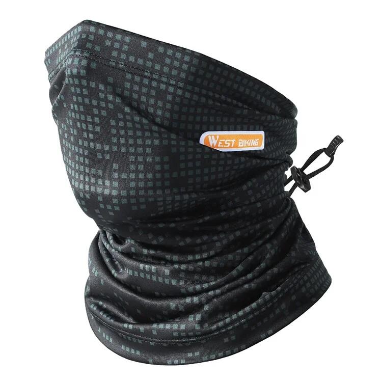 Cachecou Sport Extérieur Soie Glacée UV Noir/Gris WEST BIKING | Decathlon