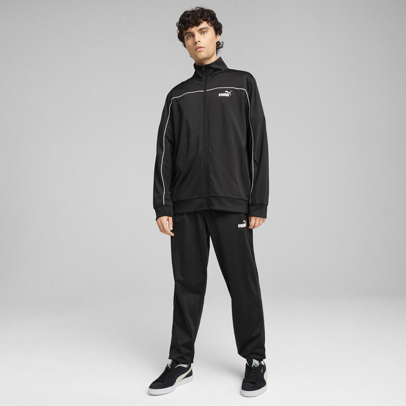 Poly Piping Tracksuit Men PUMA Black PUMA - Decathlon