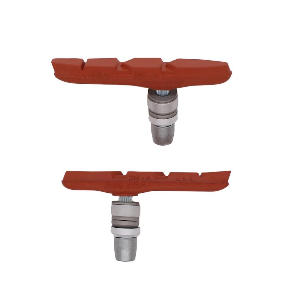 Thinline Threaded Bicycle Brake Pads Salmon KOOL-STOP | Decathlon