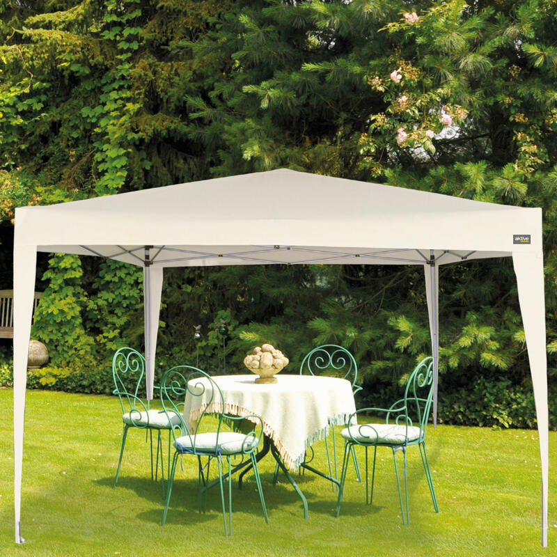 Tonnelle pliable 300x300 cm crème Aktive AKTIVE | Decathlon