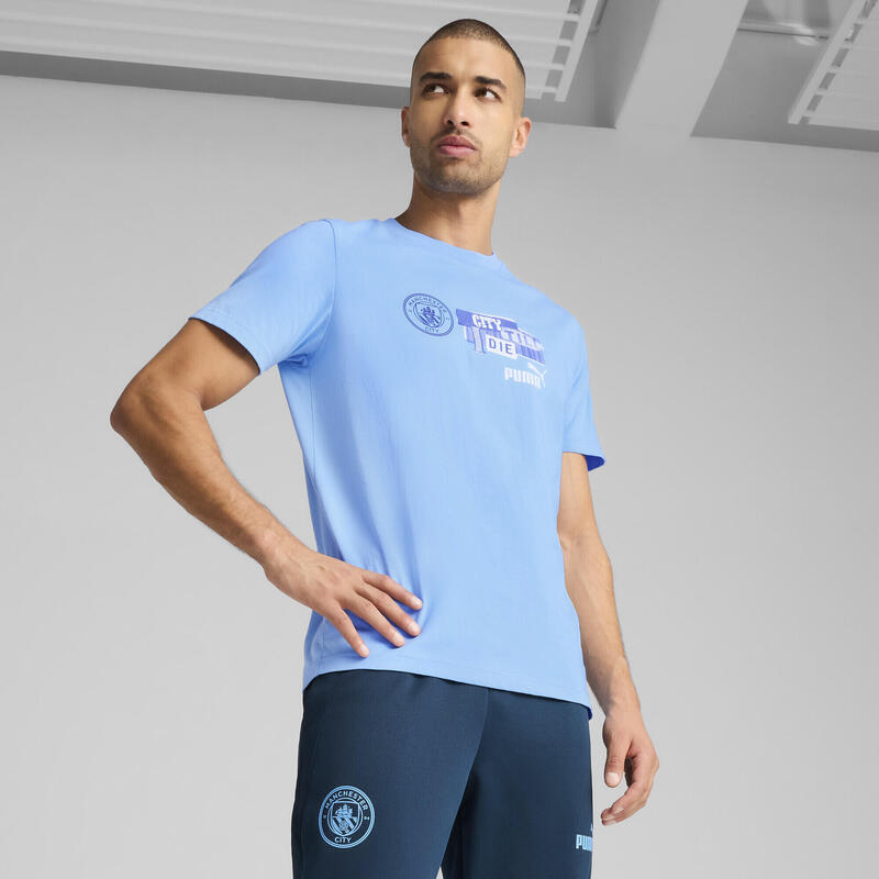 PUMA - Tricou bărbați ftblNRGY, Albastru deschis PUMA Team Light Blue ...