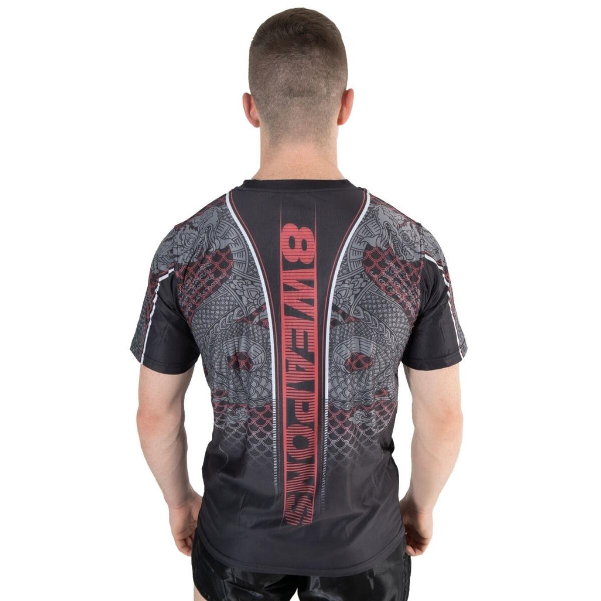 8 WEAPONS Functional T-Shirt, Naga Yant, black-red M 8 WEAPONS | Decathlon