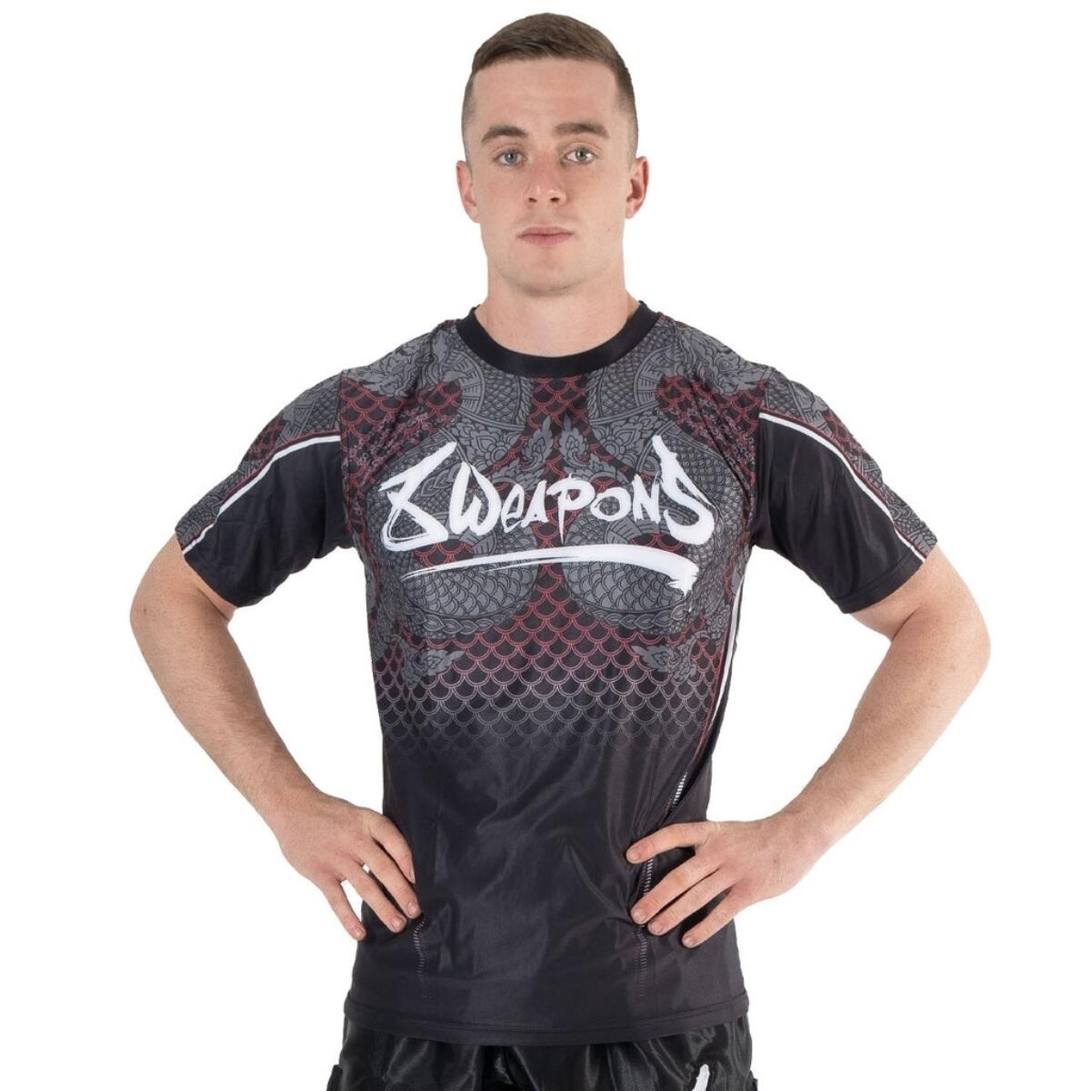 8 WEAPONS Functional T-Shirt, Naga Yant, black-red M 8 WEAPONS | Decathlon