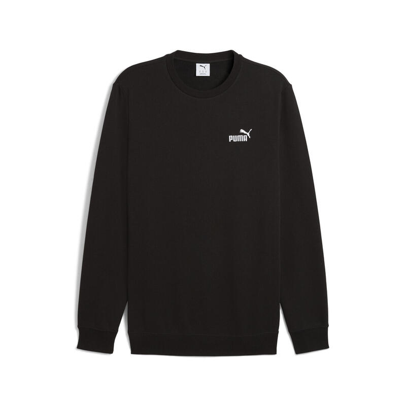 Pull ras du cou à petit logo N° 1 Essentials Homme PUMA Black PUMA ...