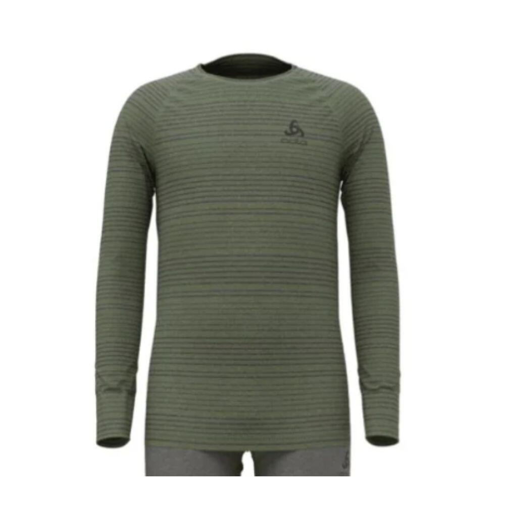 Odlo Kids Base Layer Set - Grey Melange/Matte Green ODLO | Decathlon