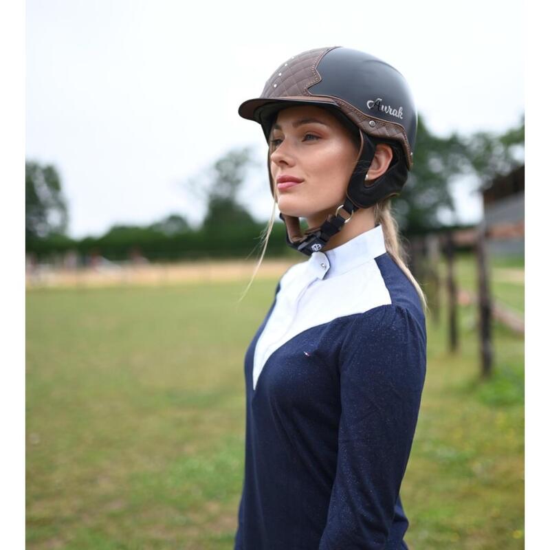 Casque d'équitation Chevel - Petite visière - Sans cristal AURAK ...