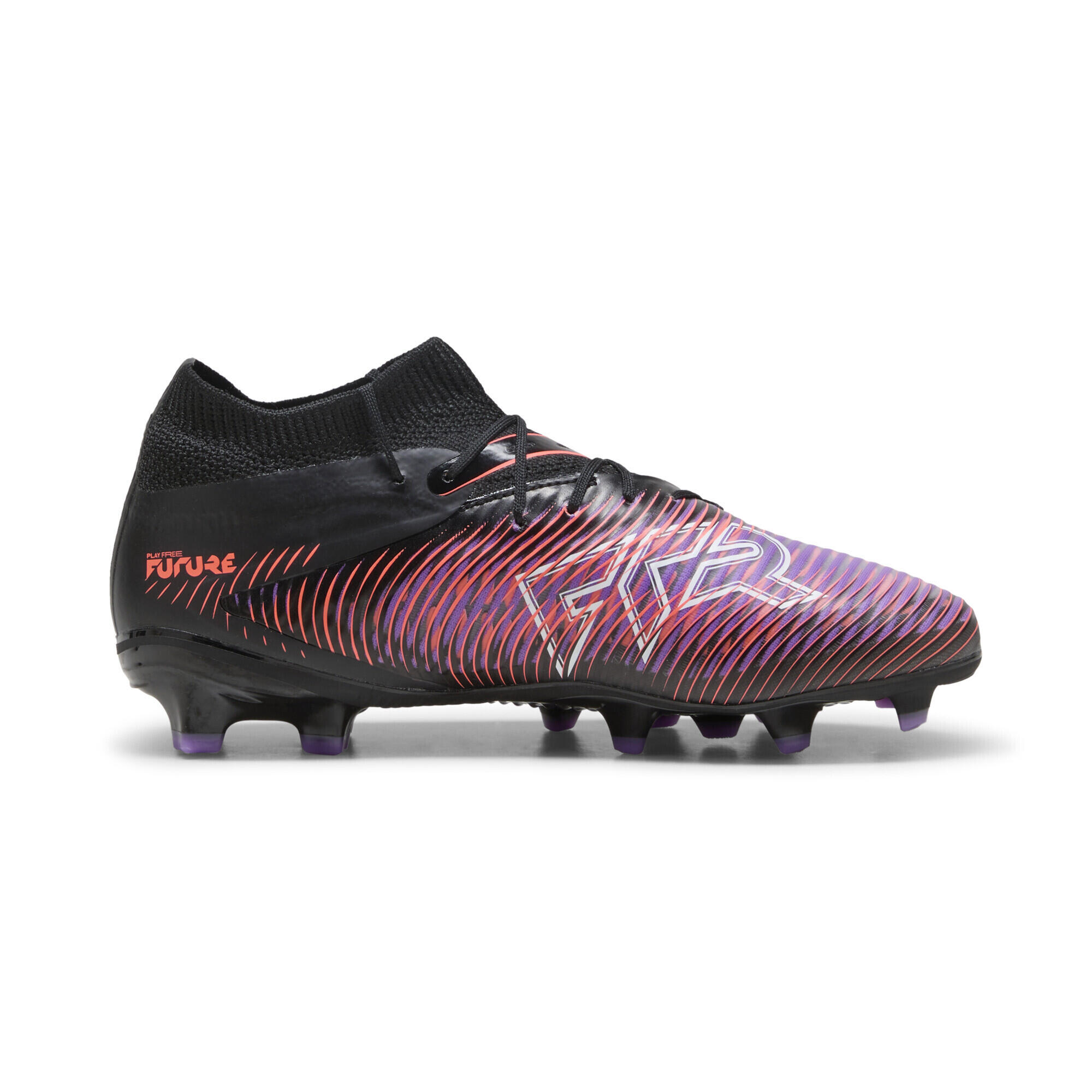 FUTURE 8 PRO FG/AG voetbalschoenen voor jongeren PUMA Black White ...
