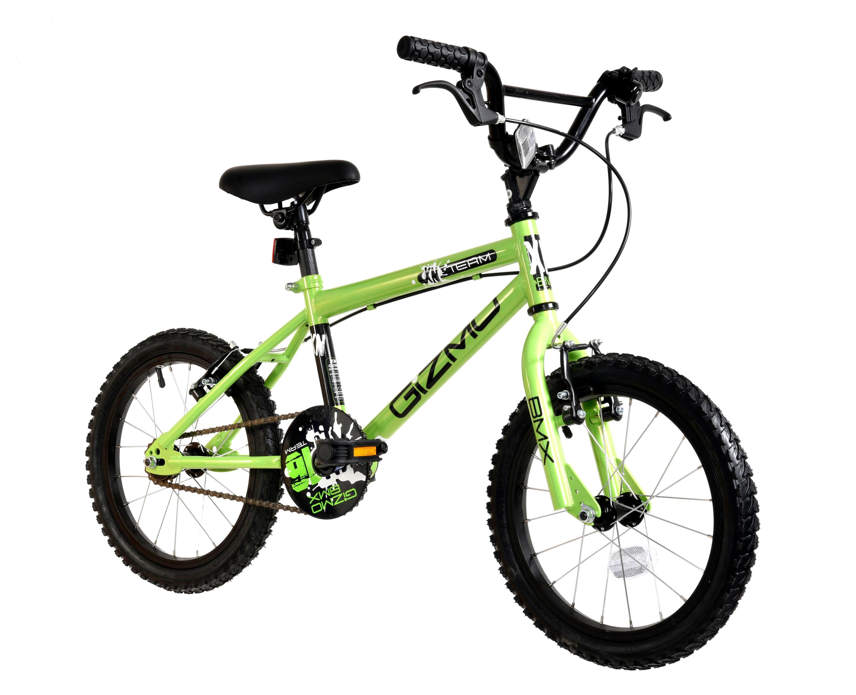 XN Gizmo 16In BMX Style Kids Bike - Lime Green | Decathlon