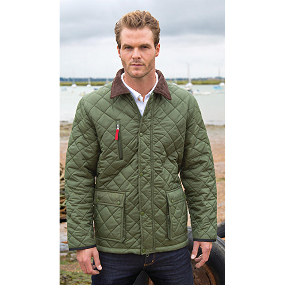 Mens Cheltenham Gold Fleece Lined Jacket (Water Repellent & Windproof ...