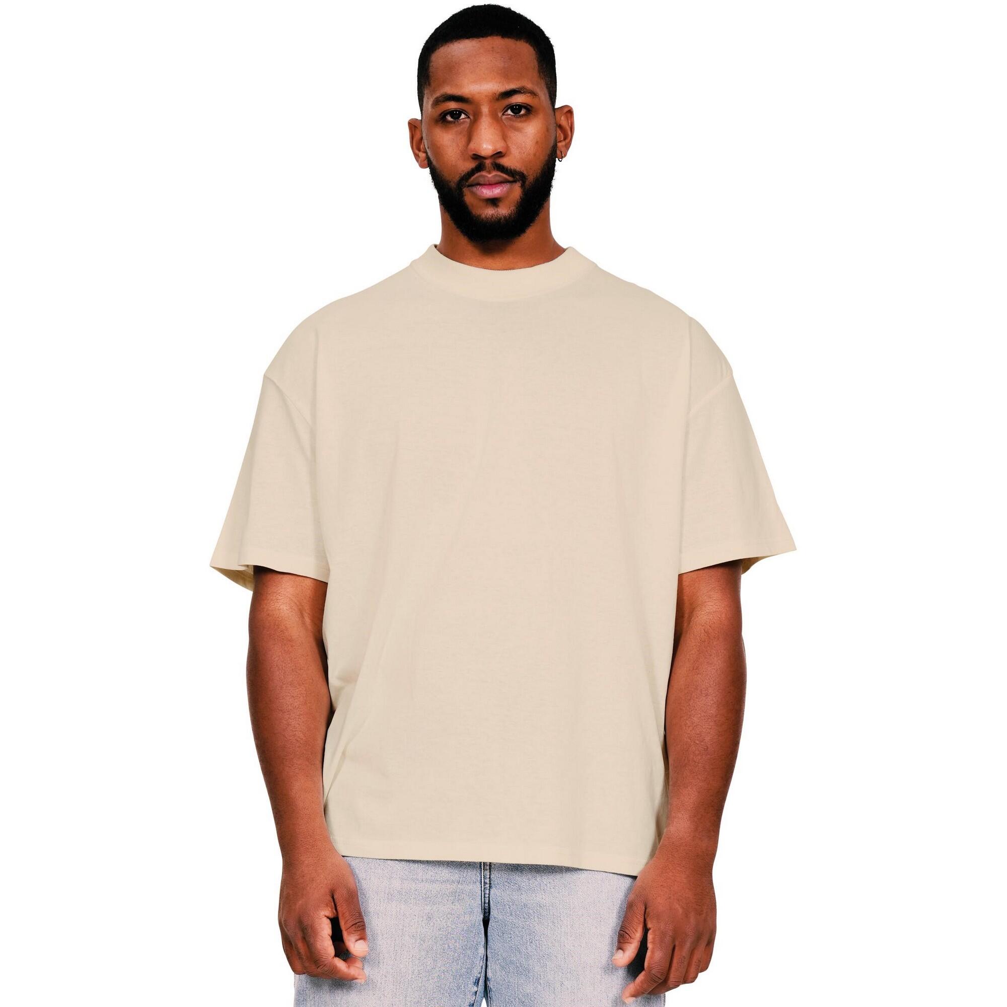Mens Ringspun Cotton Extended Neckline TShirt (Sand) CASUAL CLASSICS ...