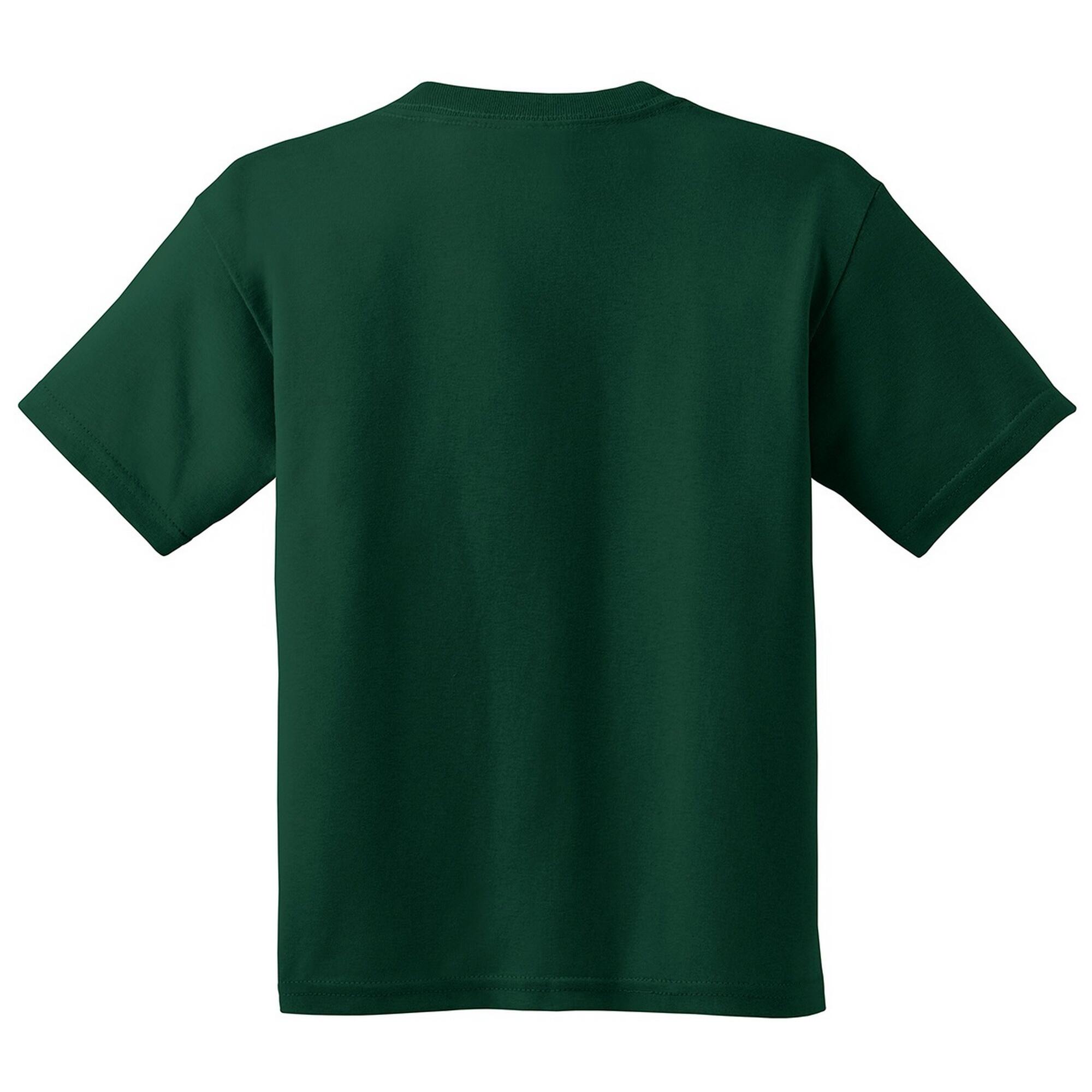 Youth Unisex Heavy Cotton TShirt (Forest Green) | Decathlon