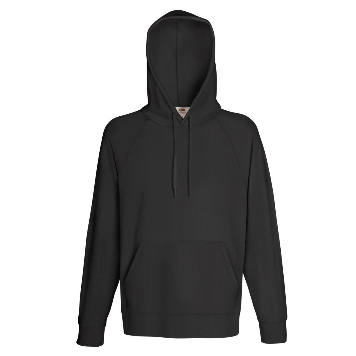 Mens Lightweight Hooded Sweatshirt / Hoodie (240 GSM) (Light Graphite ...