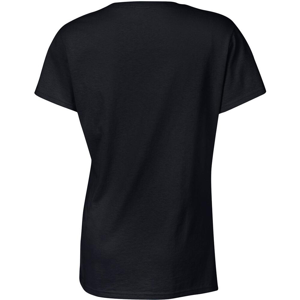 Ladies/Womens Heavy Cotton Missy Fit Short Sleeve TShirt (Black) GILDAN ...